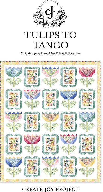 Tulips to Tango Quilt pattern | Log Cabin Quilt Shop