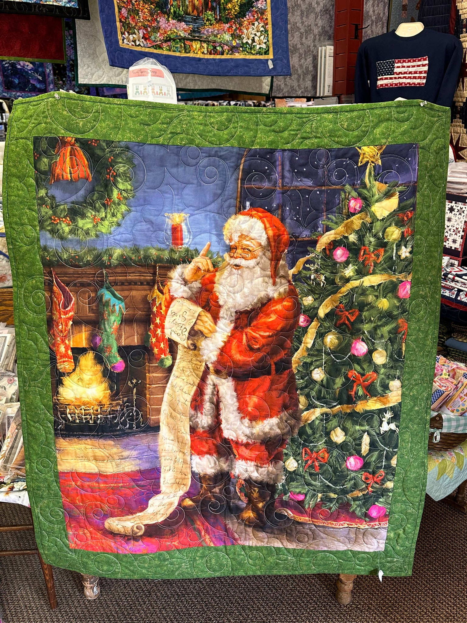 Christmas Wall Hanging | Log Cabin Quilt Shop