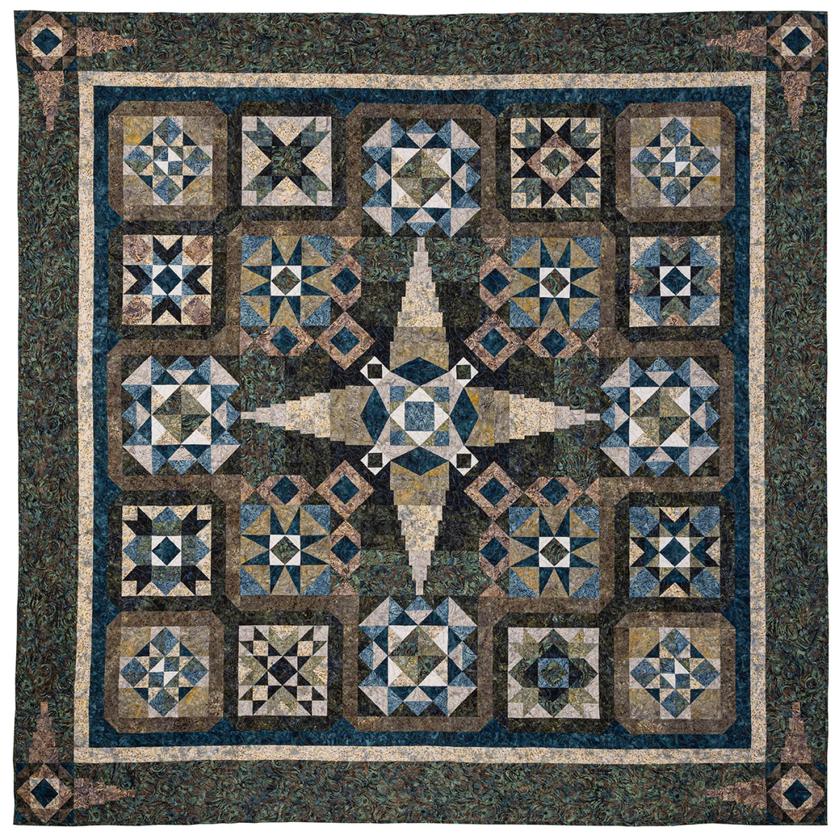 Stormy Sea Block of the Month Quilt Kit | Log Cabin Quilt Shop