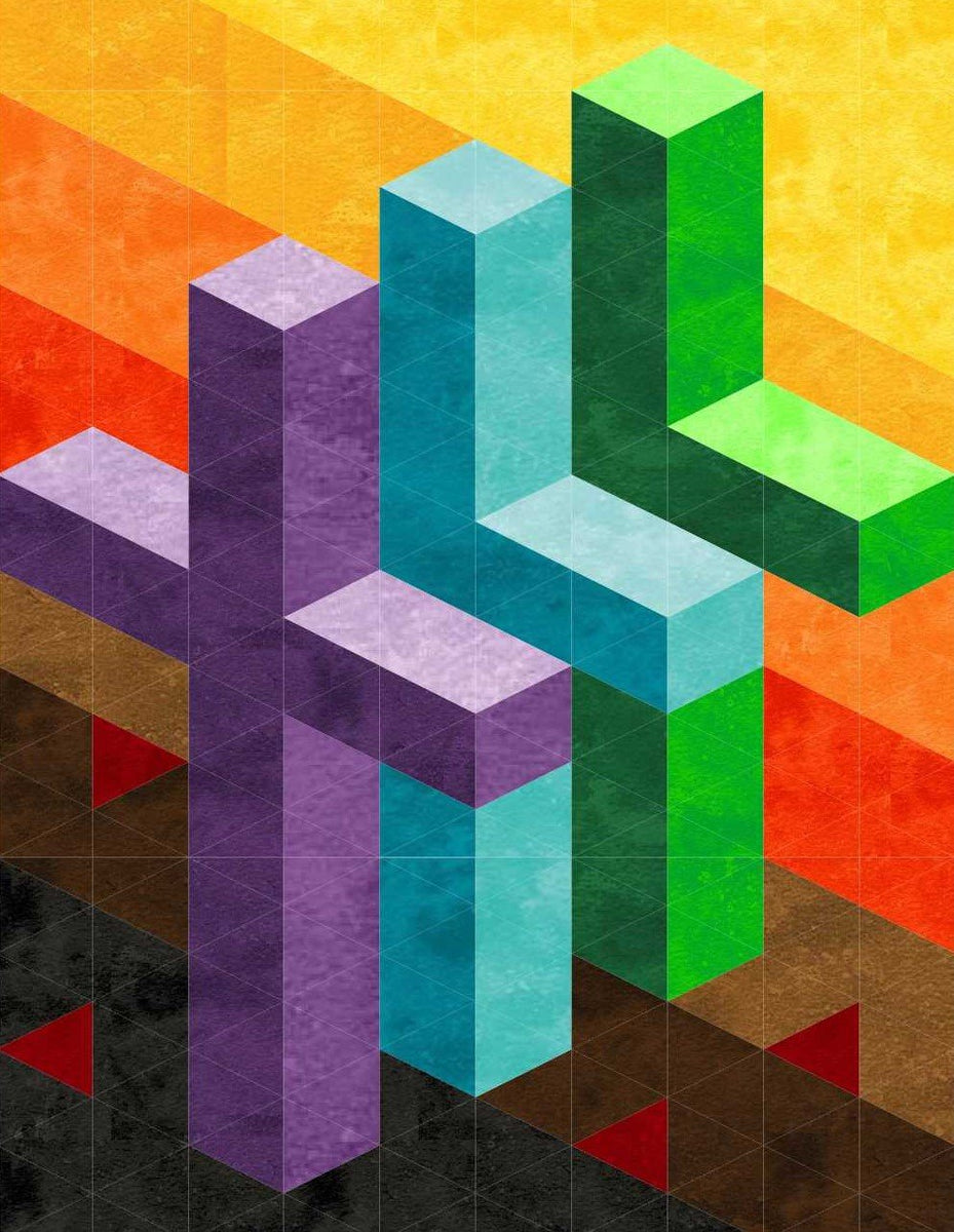 3D Cross Easter Quilt Pattern | Log Cabin Quilt Shop